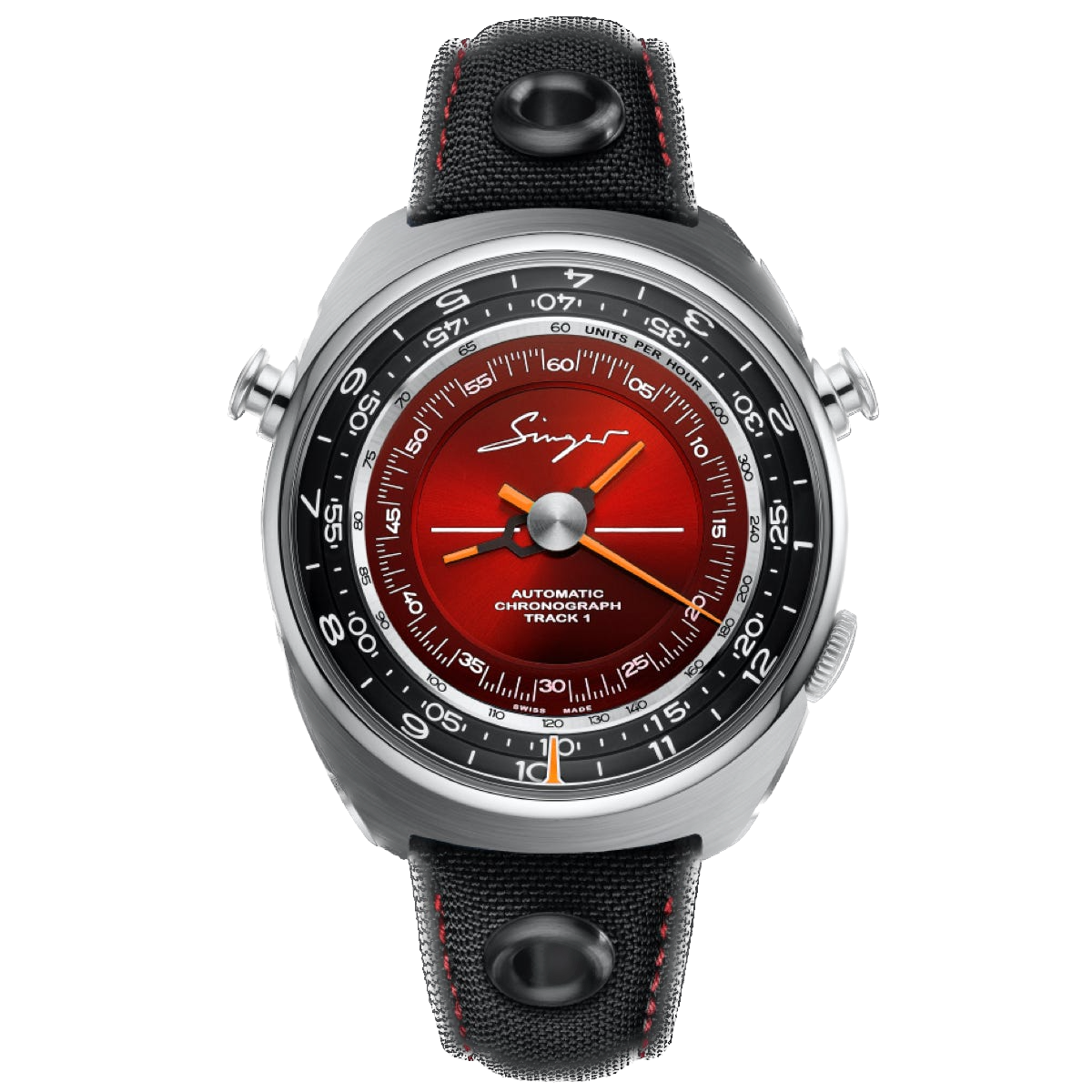 SINGER REIMAGINED TRACK 1 FLAMBOYANT RED EDITION – AN LUXURY WATCHES